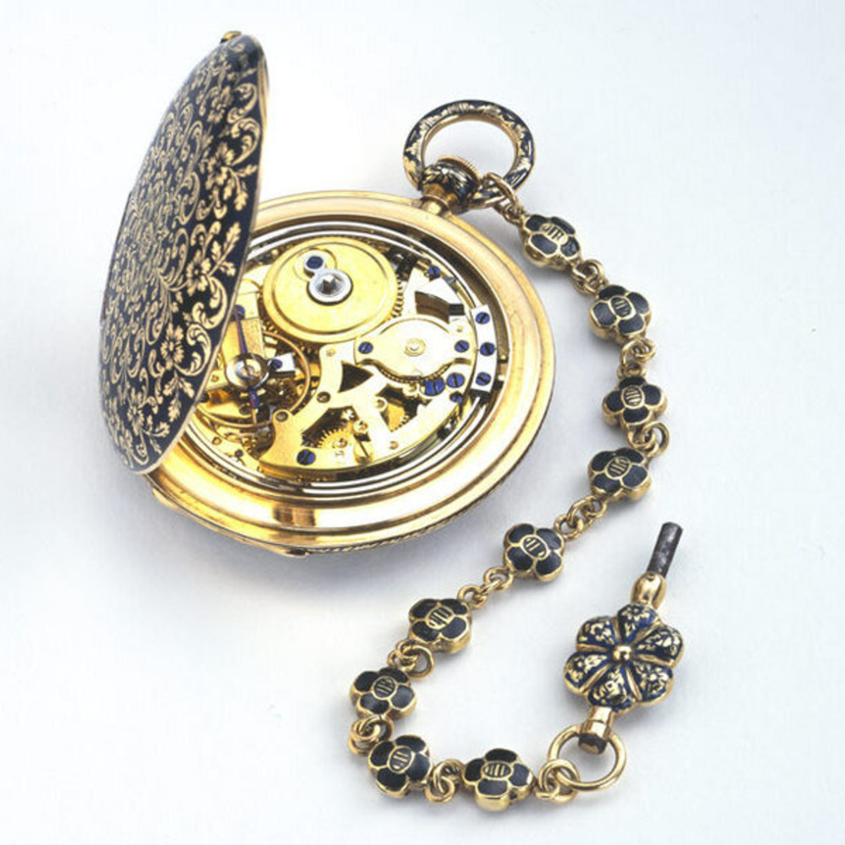 Pocket hunter with quarter-repeater