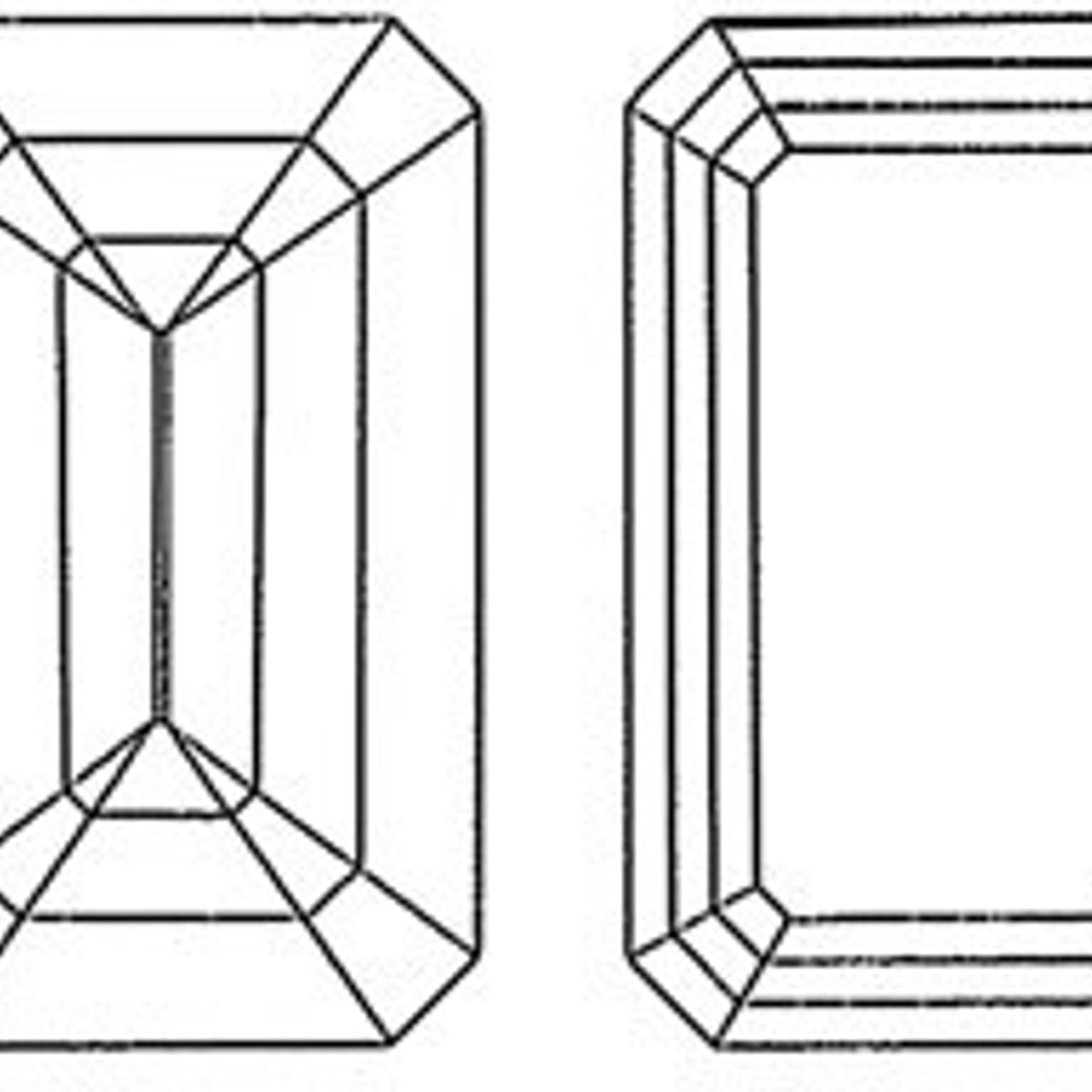 Emerald or step cut